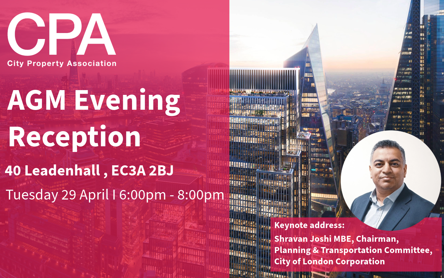 CPA AGM Evening Reception - City Property Association