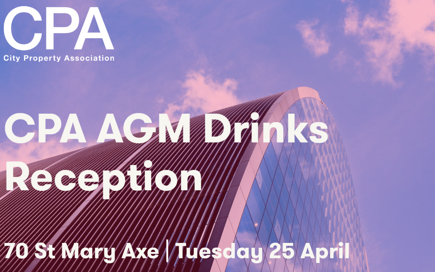 CPA AGM Drinks Reception - City Property Association