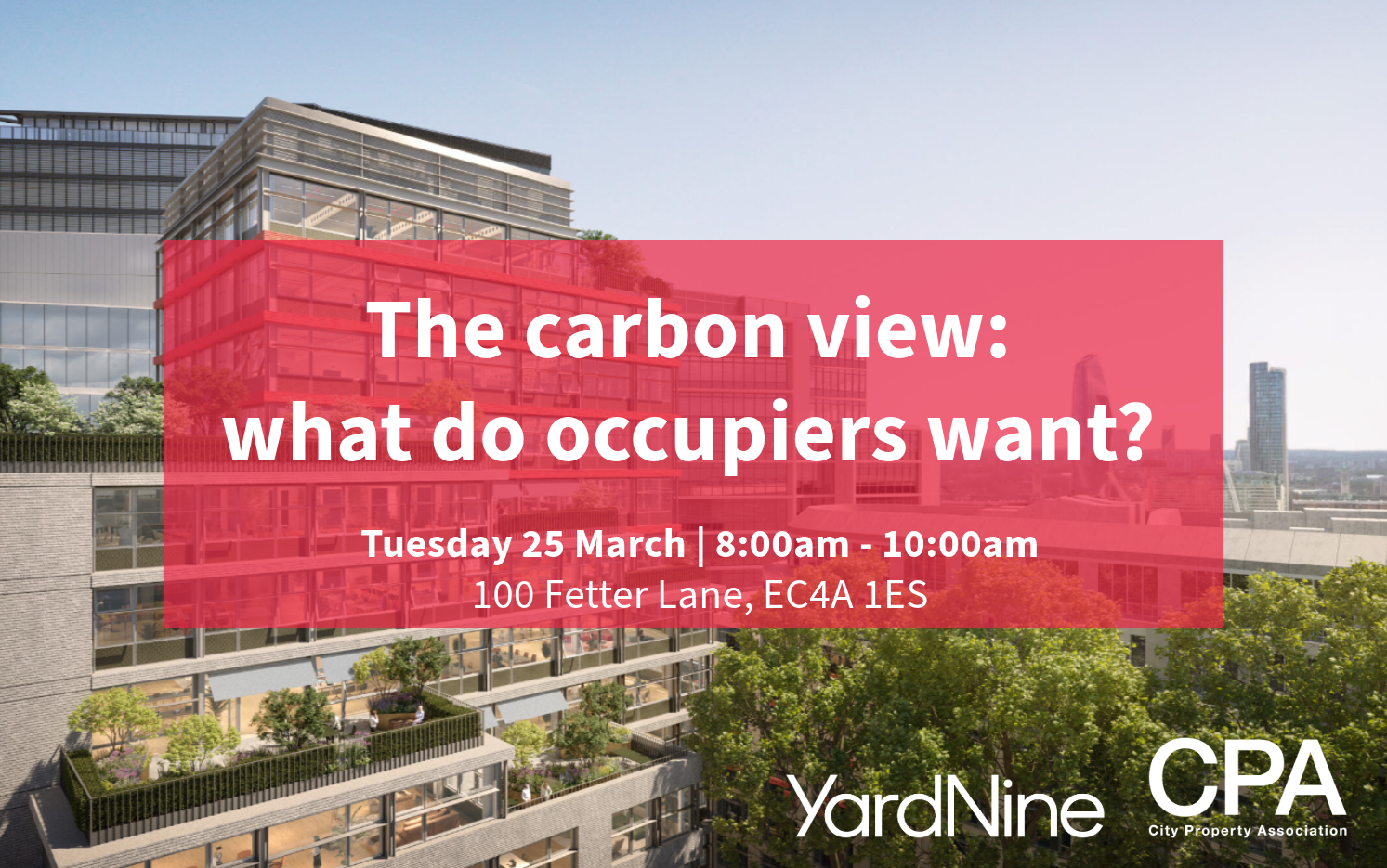 The carbon view: what do occupiers want? - City Property Association